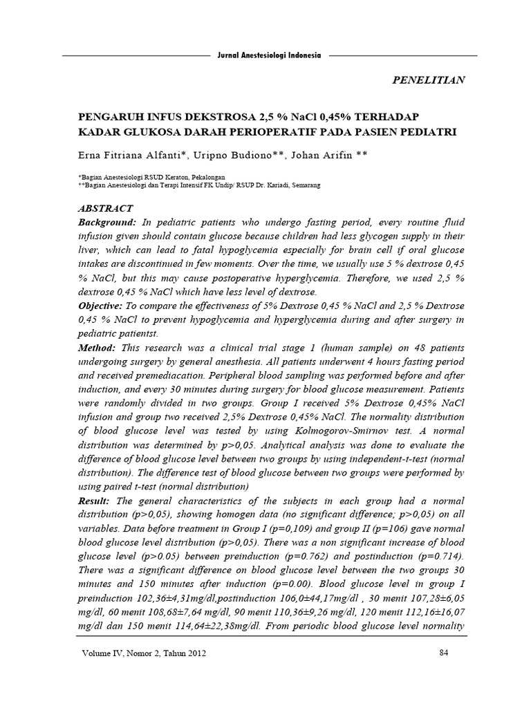 Praktikum Sediaan Infus d5 | PDF | Hipoglikemia | Hiperglikemia