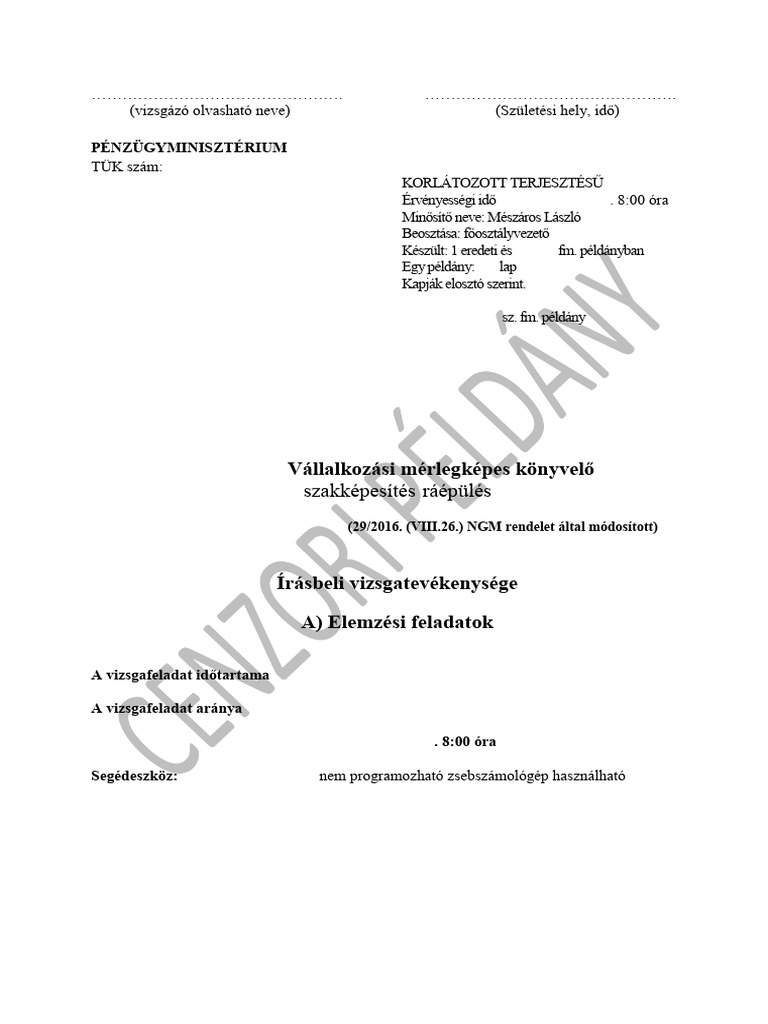 Elemzés T 1554300017 | PDF