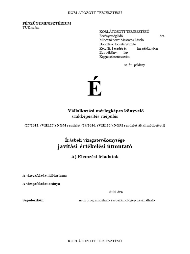 Elemzés T 1554300050 | PDF