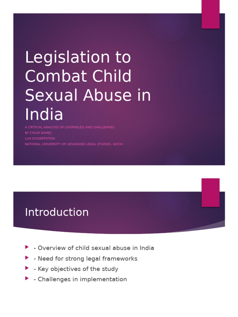 Child Sexual Abuse Designer PPT | PDF