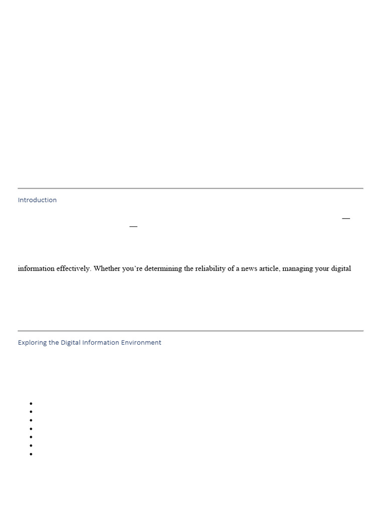 Navigating Digital Information | PDF | Information | Social Media