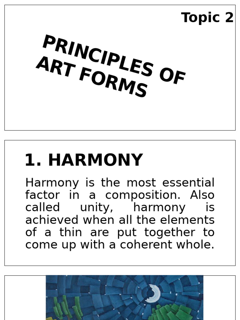 TOPIC 2 - Principles of Arts | PDF