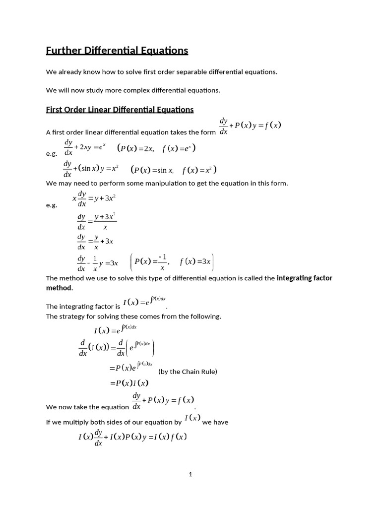 Further+Differential+Equations+2016+update | PDF | Ordinary ...