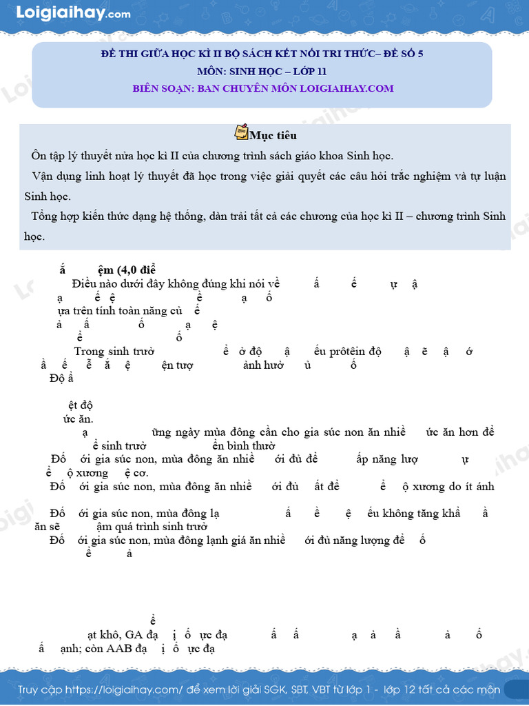 de-thi-giua-hoc-ki-2-sinh-11-ket-noi-tri-thuc-de-so-5-1706867197 (1) | PDF