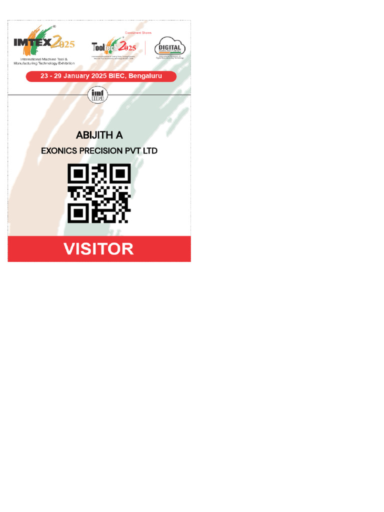 Imtex 2025, Tooltech 2025, Digital Manufacturing 2025 | PDF