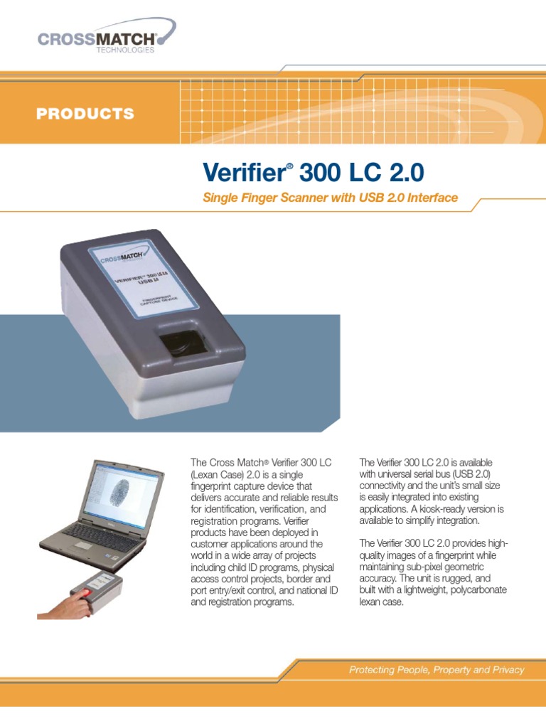 Verifier 300 LC | PDF | Usb | Image Scanner