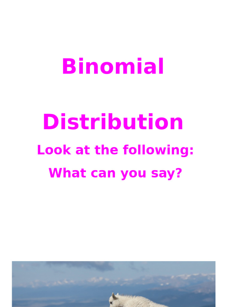 Binomial Distribution | PDF