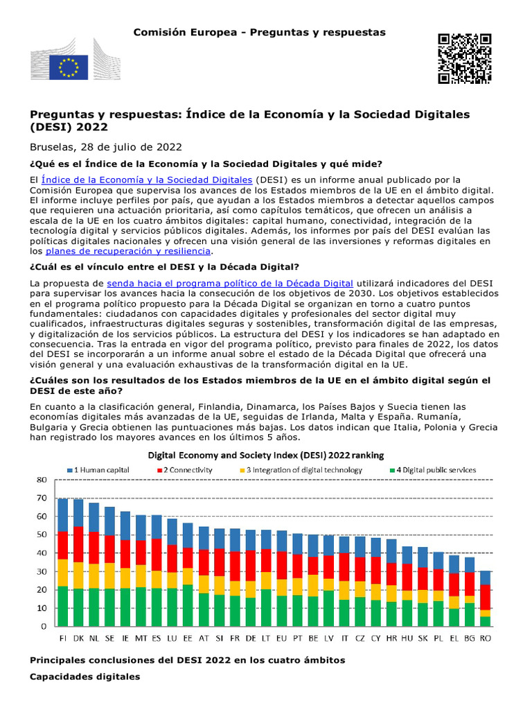DESI | PDF | Inteligencia artificial | Inteligencia (IA) y semántica