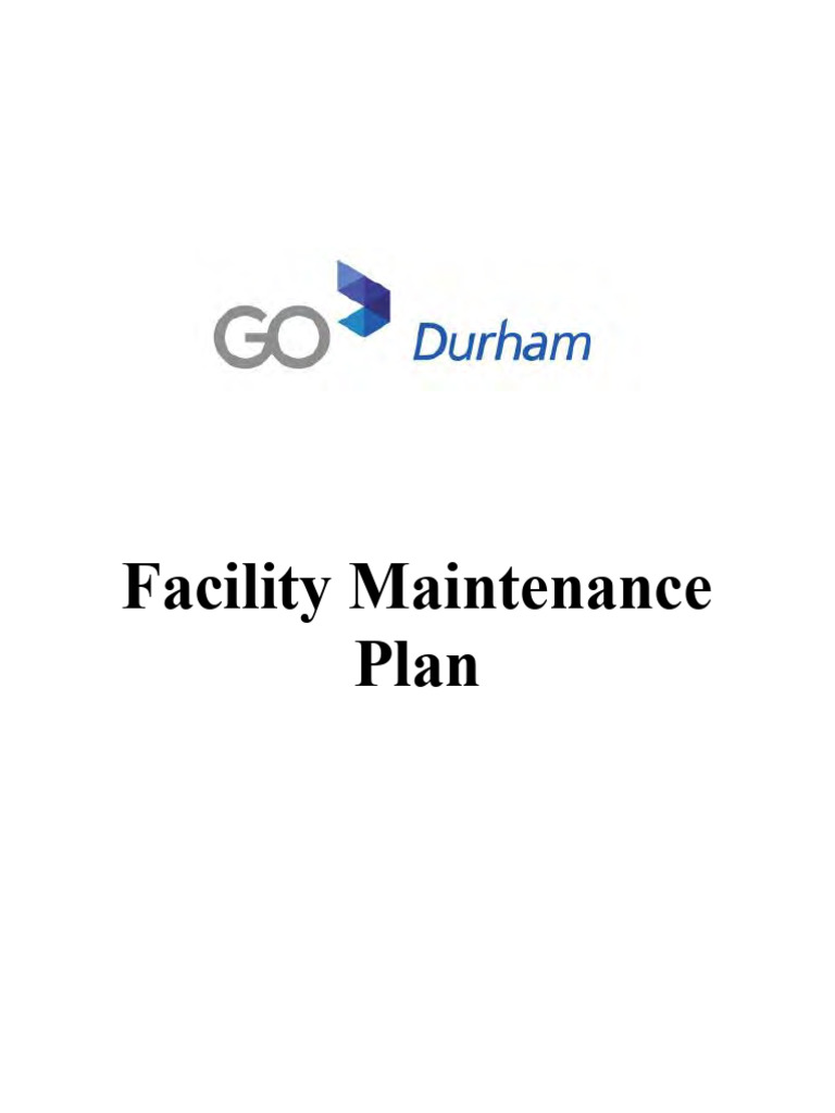 Durham Facility Maintenance Plan | PDF | Fire Safety | Ladder