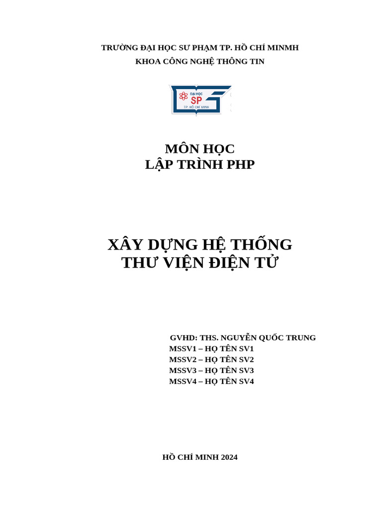 02 Mẫ báo cáo PHP | PDF