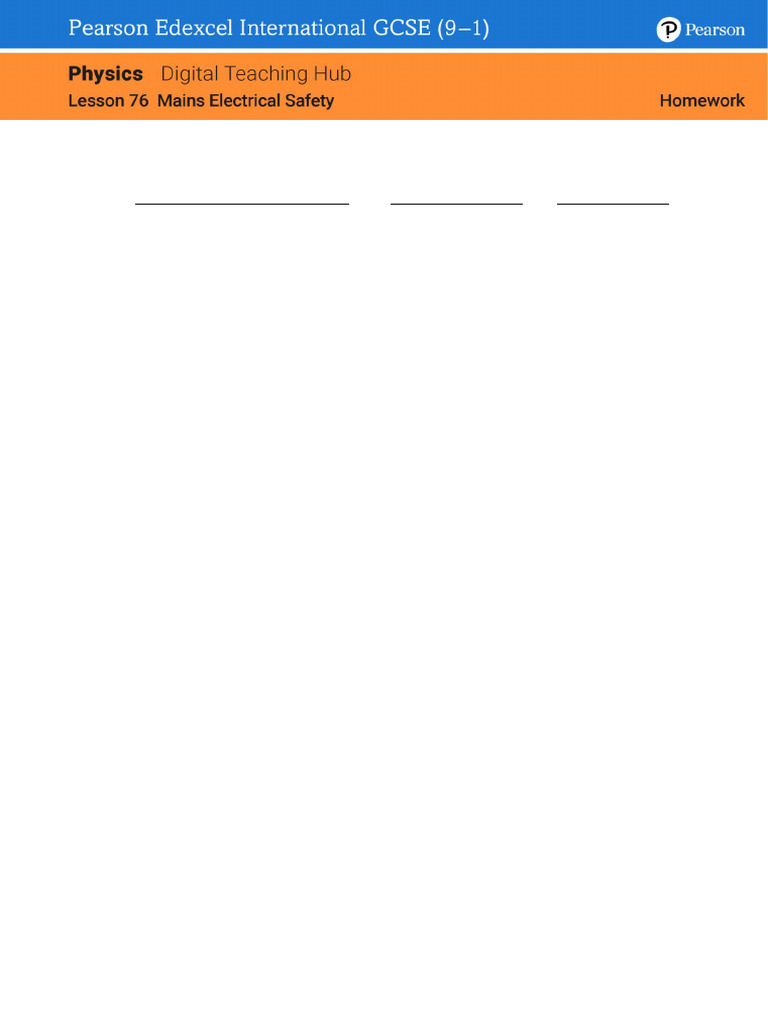 1717520835631-IG - Physics - Lesson76 - Homework Sheet | PDF | Fuse ...