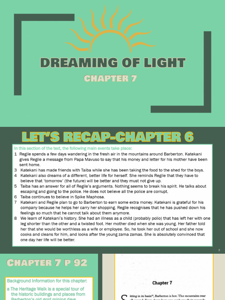 Dreaming of Light Chapter 7 | PDF