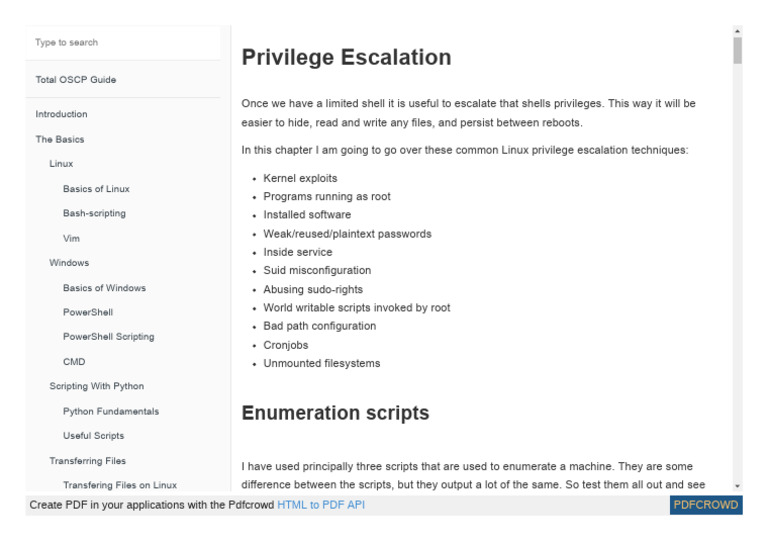 Privilege Escalation | PDF
