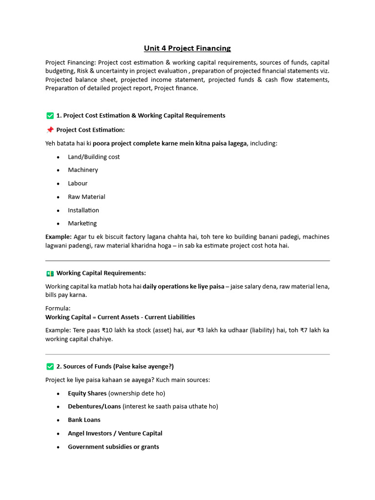 Unit 4 Project Financing | PDF | Internal Rate Of Return | Net Present ...
