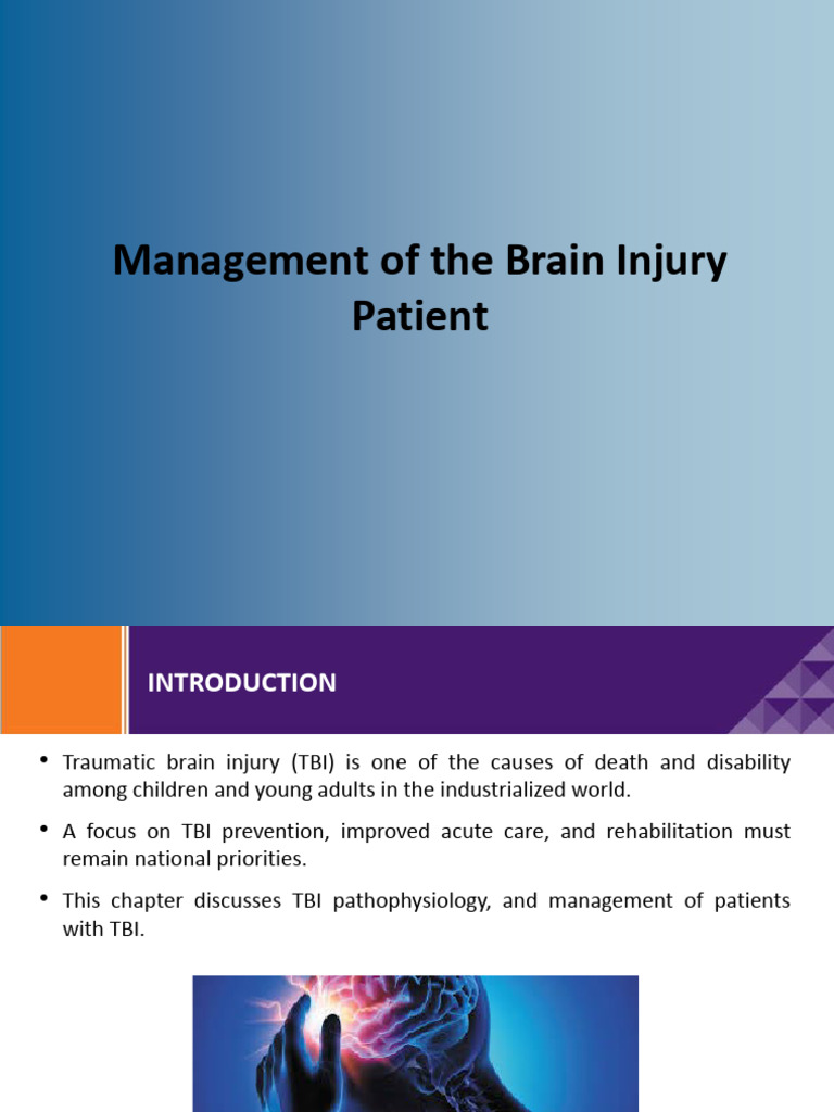 5-Management of The Brain Injury Patient | PDF | Traumatic Brain Injury ...