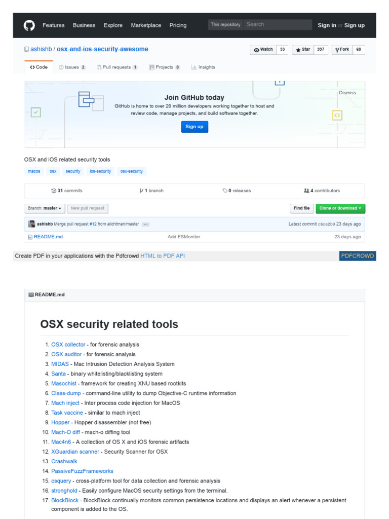 OSX and IOS Related Security Tools | PDF | Mac Os | Ios