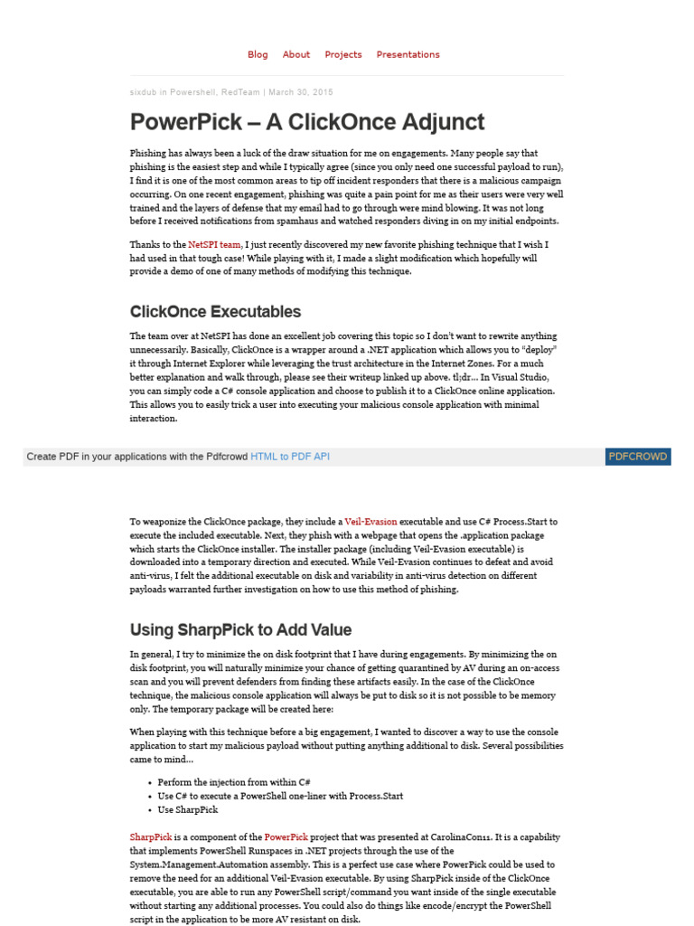 PowerPick – A ClickOnce Adjunct | PDF | C Sharp (Programming Language ...
