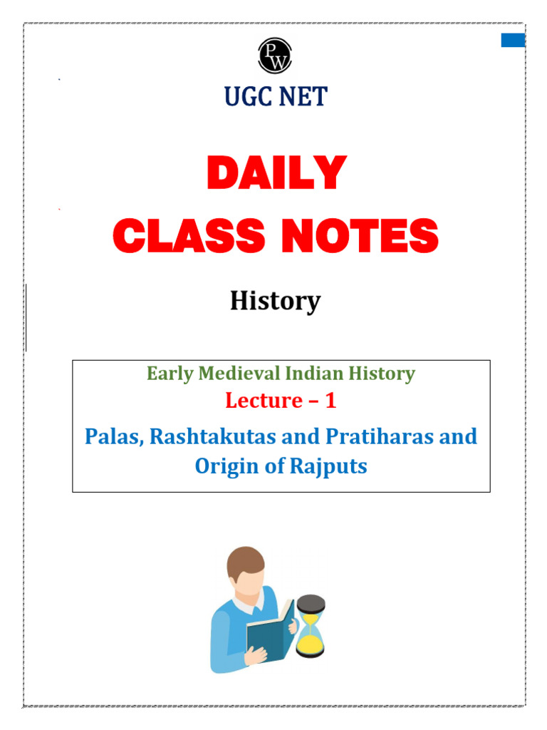 Early Medieval Indian History 01 - Daily Class Notes | PDF