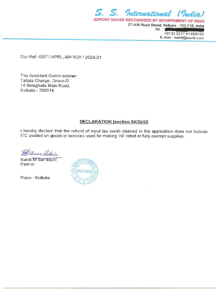 Declaration & Verification With Bank Details | PDF