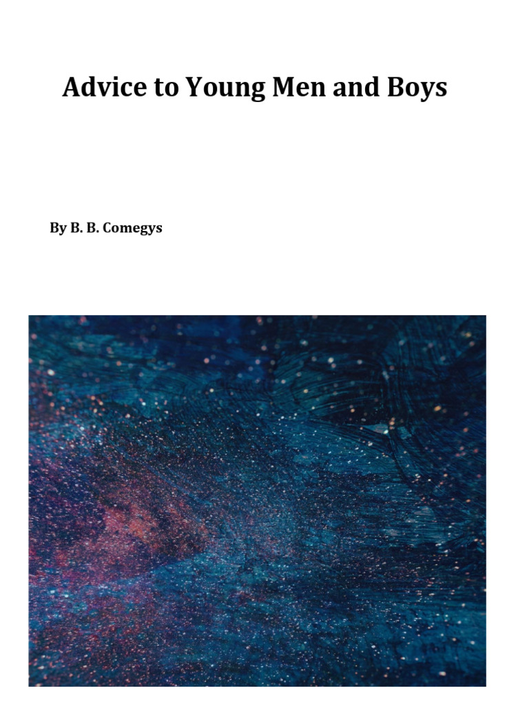 Advice To Young Men and Boys | PDF