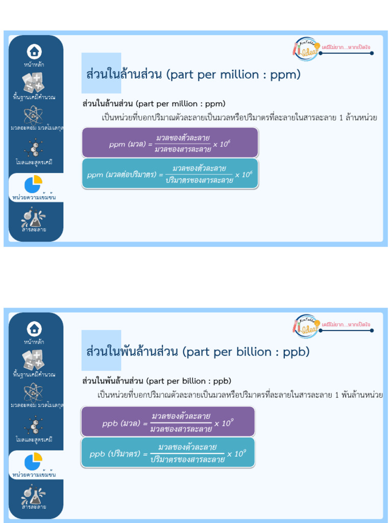 Ppm-Ppb-Mole Fraction | PDF