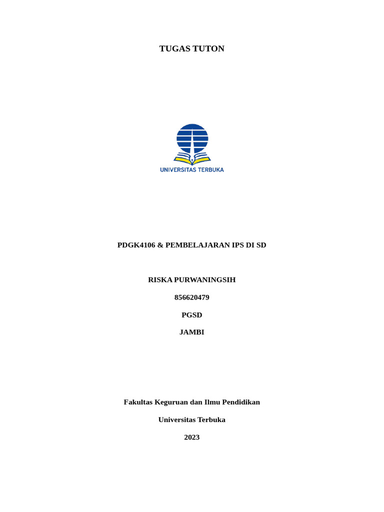 TUGAS 2 PEMBELAJARAN IPS DI SD | PDF