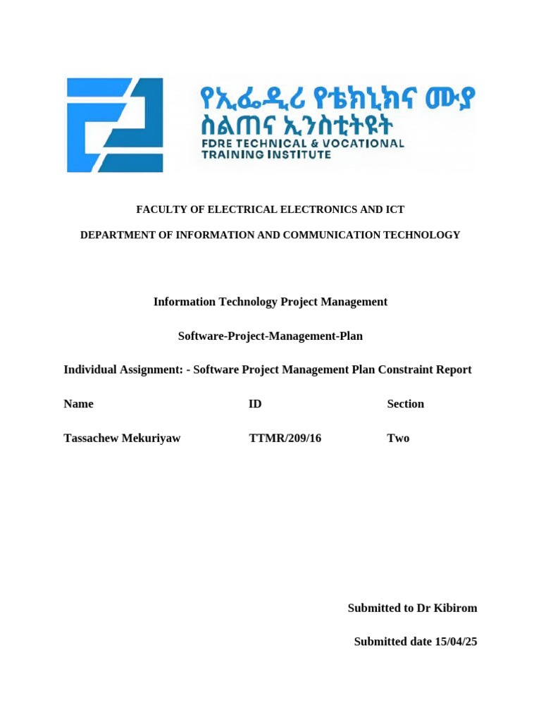 Software Management Plan Project Contraints | PDF | Android (Operating ...
