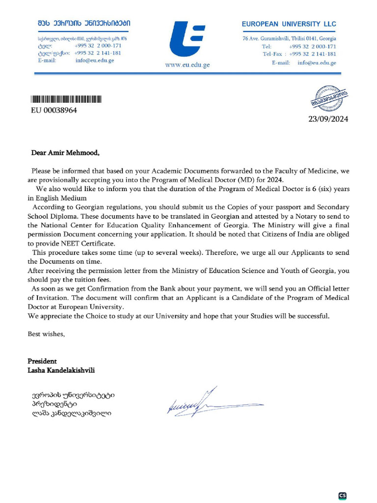 Offer Letter Amir Mehmood | PDF