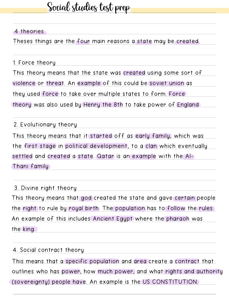 Social Studies Note For The Ablations of Everything | PDF | Sovereignty ...