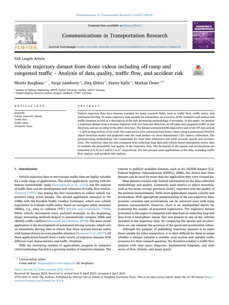Vehicle Trajectory Dataset Analysis | PDF | Traffic | Video