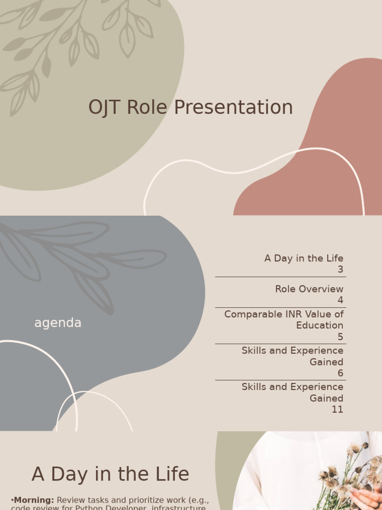 OJT Role Presentation | PDF | Computing | Information Technology