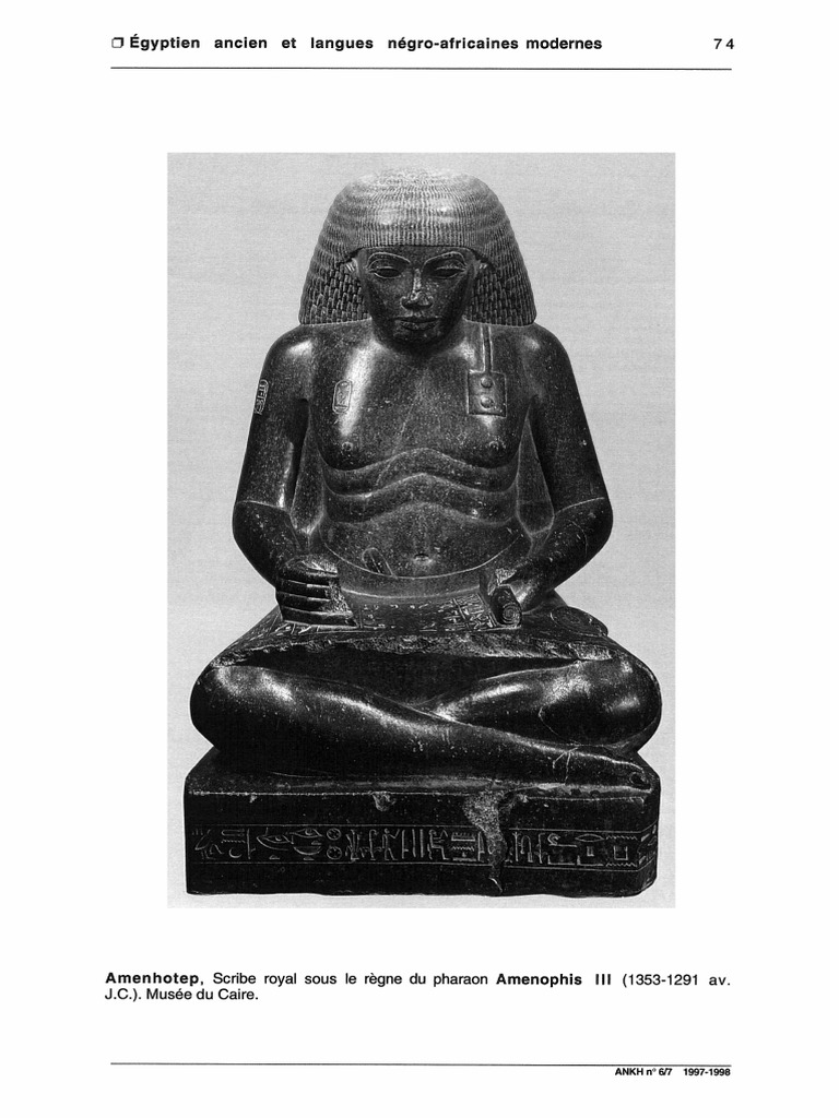 Ankh 6 7 G Ngom Egytien Ancien Phonetique Historique | PDF