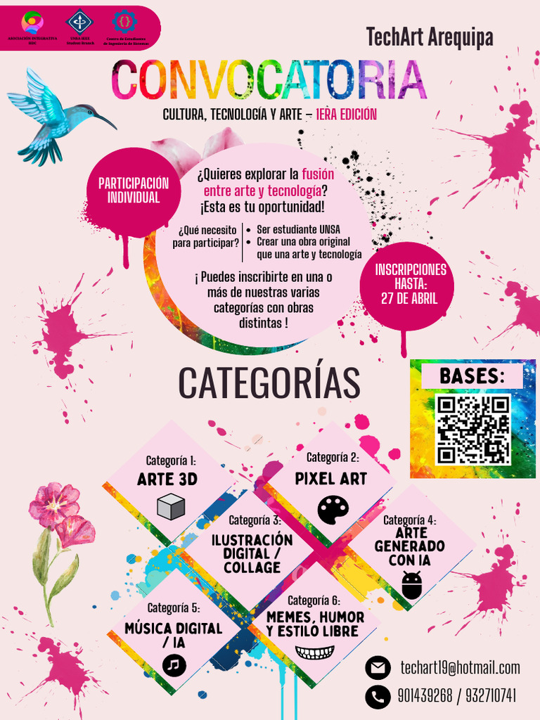 Inscripciones para TechArt Arequipa 2023 | PDF | Las artes