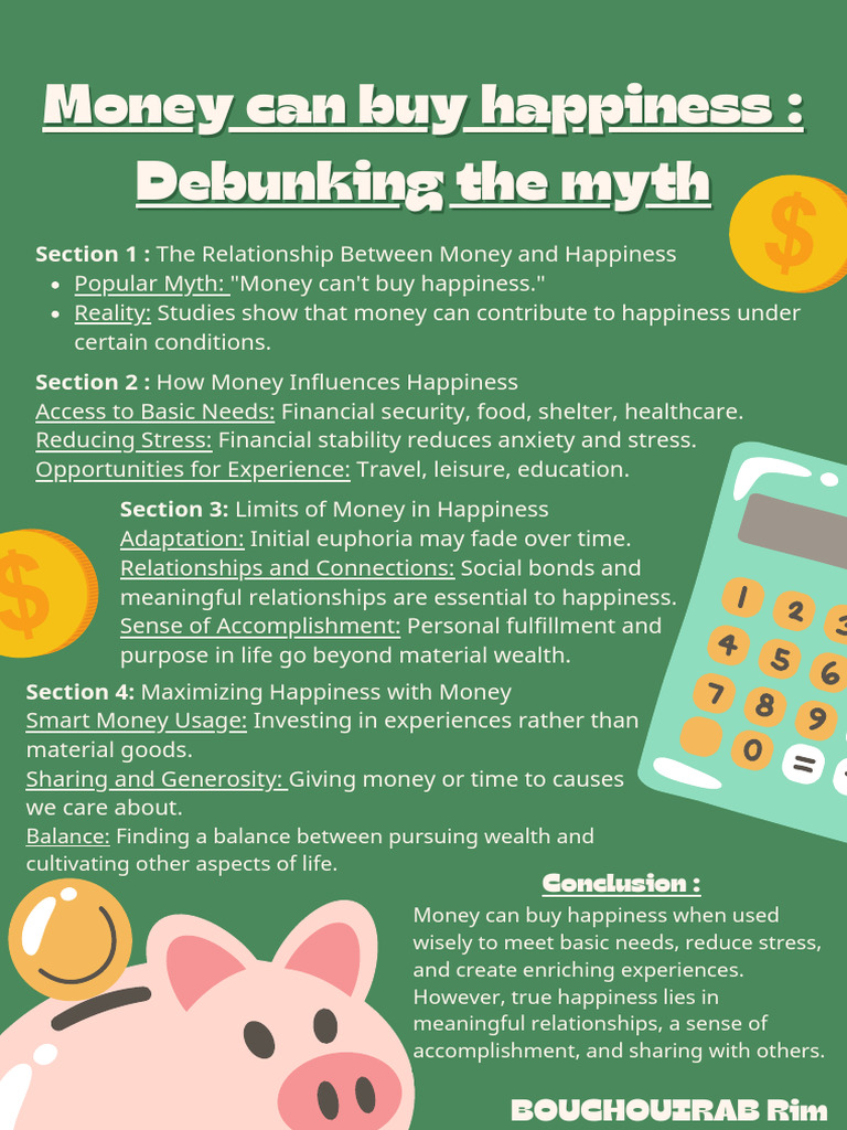 Money Can Buy Happiness: Debunking The Myth | PDF