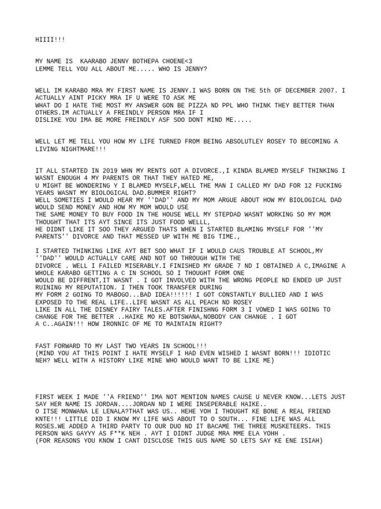 My Life Is A Nightmare | PDF