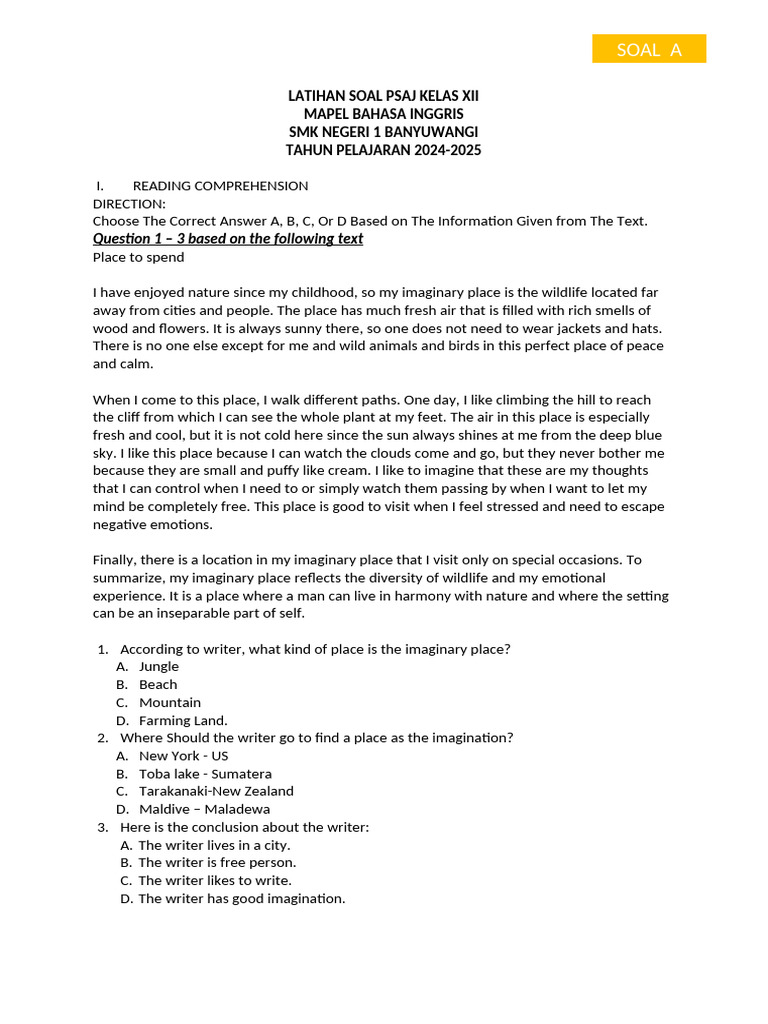 Naskah Latihan Soal Psaj Xii 2025 | PDF | Energy Development | Elon Musk