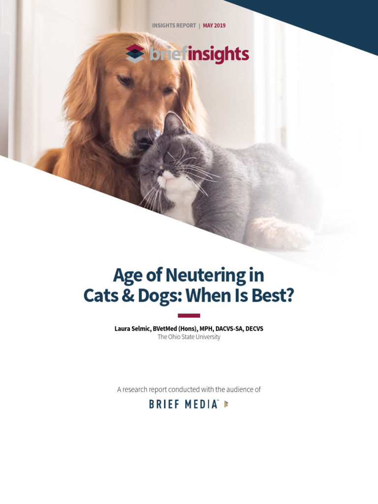 BriefInsights - Edad Neutering - 2019 - HR - Digital | PDF | Neutering ...