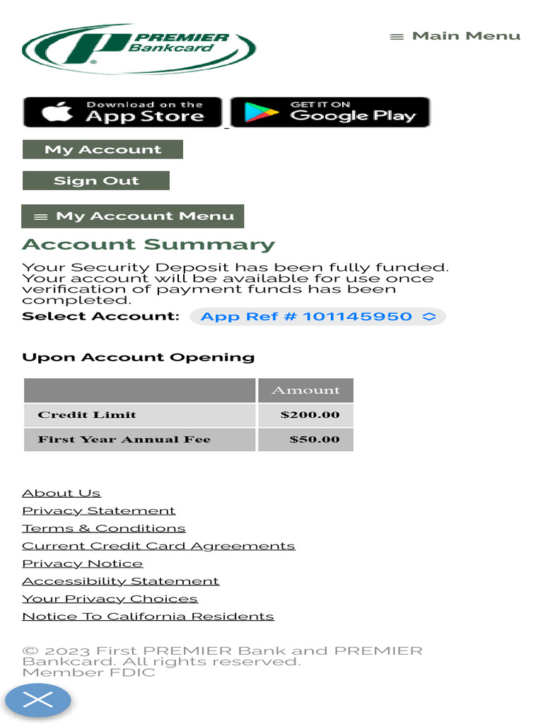 Premier Bank Card Online | PDF