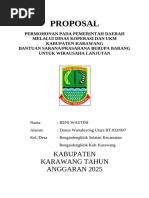 Proposal Pengajuan Bantuan UMKM 2025 | PDF