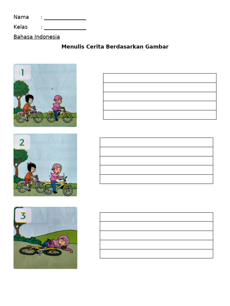 Membuat Cerita Berdasarkan Gambar | PDF