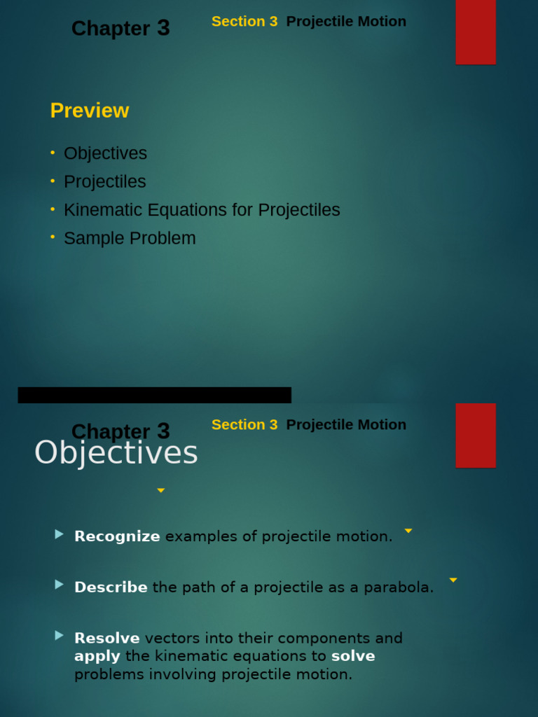 Chapter 3 Section3 | PDF | Motion (Physics) | Mechanical Engineering