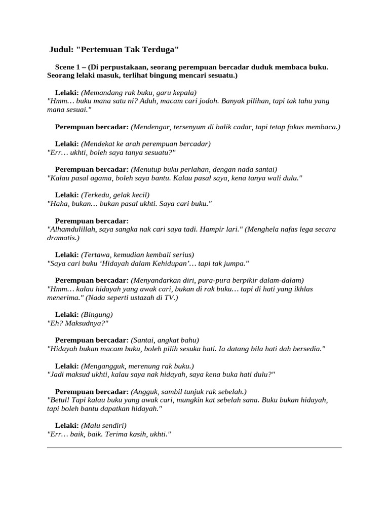 Part 1 Pertemuan Tak Terduga Pdf