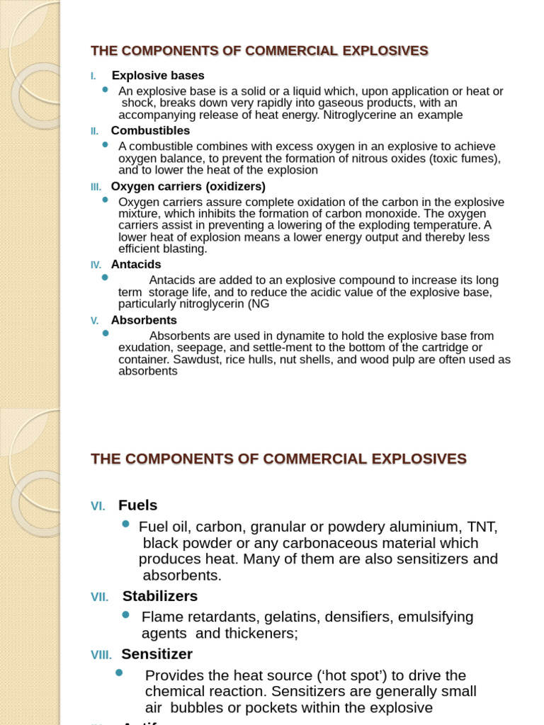GM 6205 - Industrial Explosives | PDF | Chemical Substances | Materials