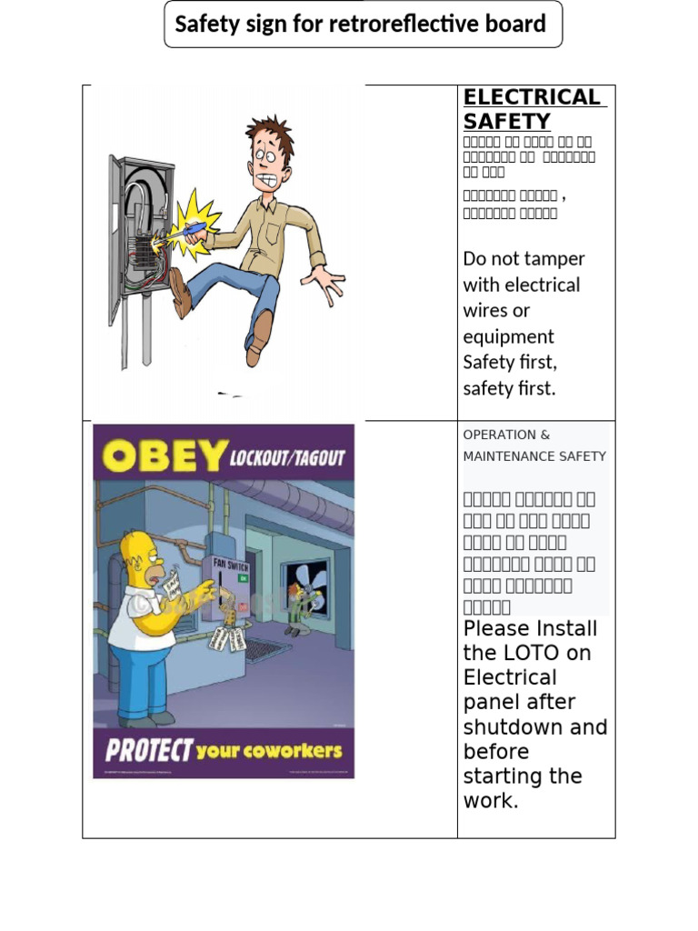 Safety Sign For Retroreflctive Board 10.01.22 | PDF