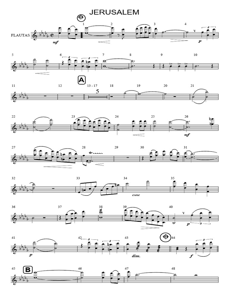 Jerusalem - Flautas | PDF