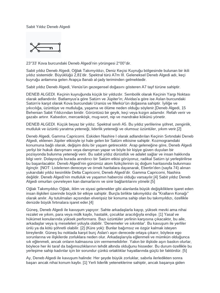 1deneb Algedi | PDF