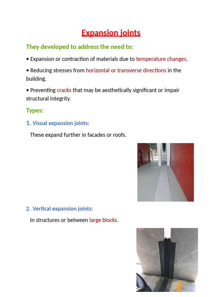 Expansion Joints in Building Design | PDF | Concrete | Building