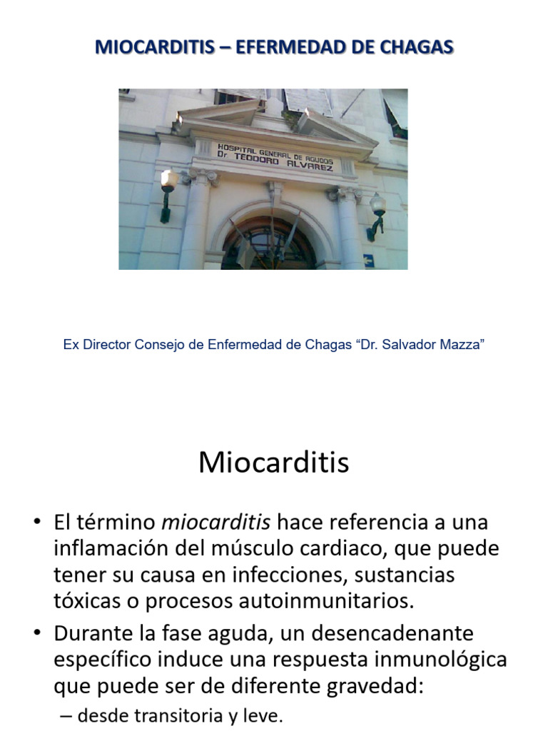 Miocarditis – Efermedad de Chagas 2024 | PDF | Medicina CLINICA ...