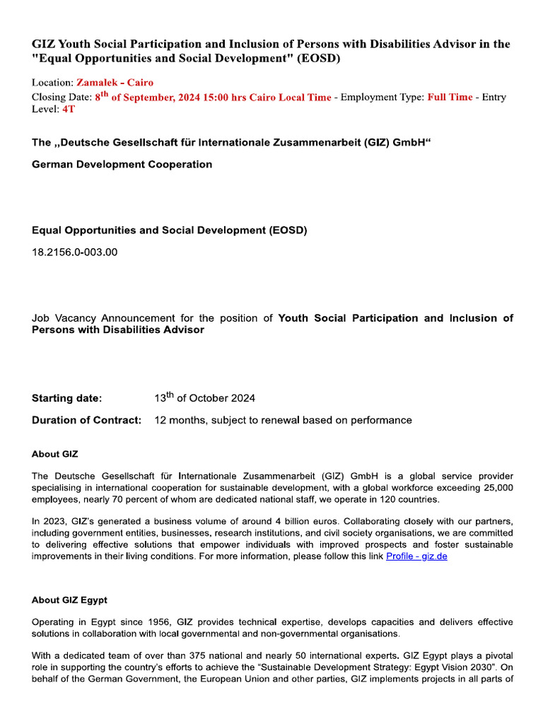 Giz - EOSD Advisor | PDF