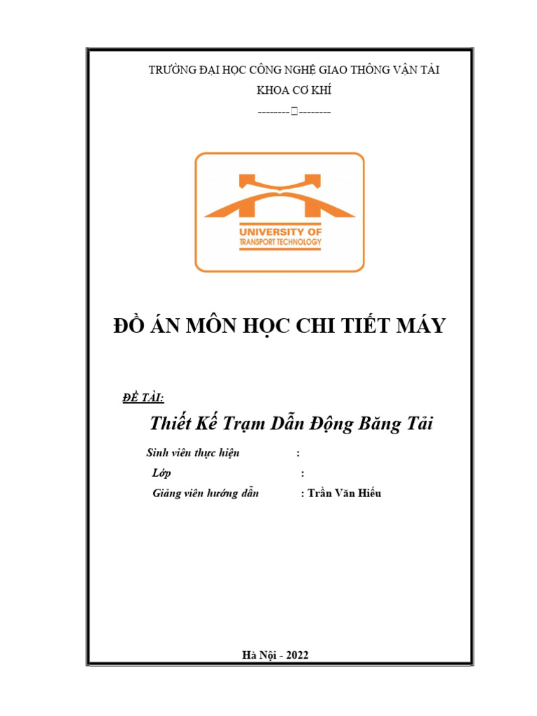 Thuyết minh - Đề 4 - HGT Côn trụ 2 cấp | PDF